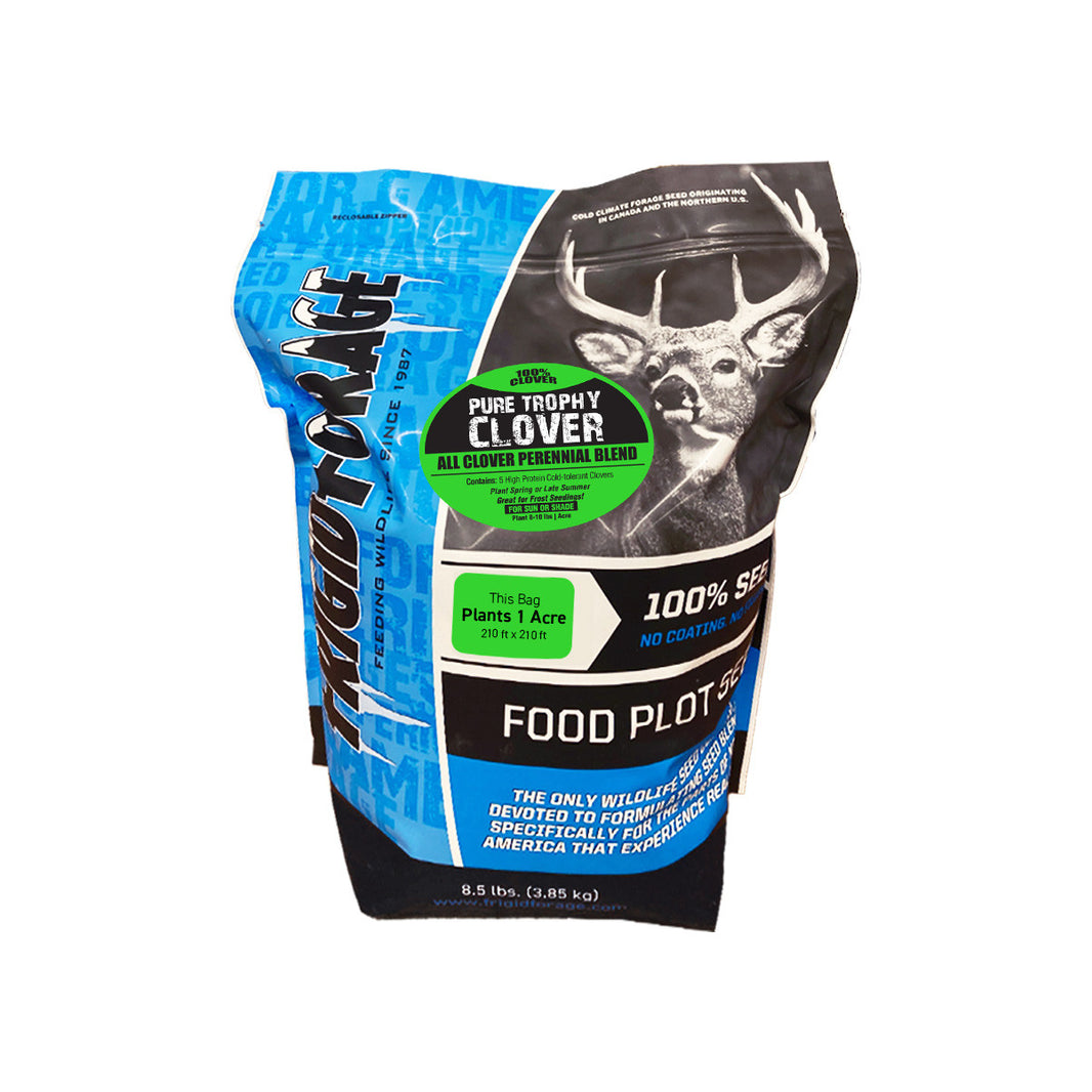 Premium Pure Trophy Clover Seed for Deer Food Plots | Frigid Forage